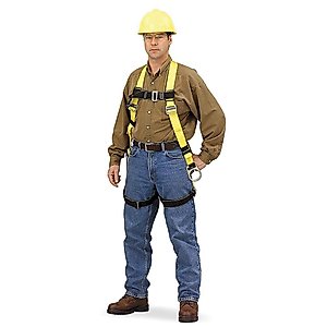 Miller by Honeywell Full Body Harness, Universal, 400 lb, YLW
