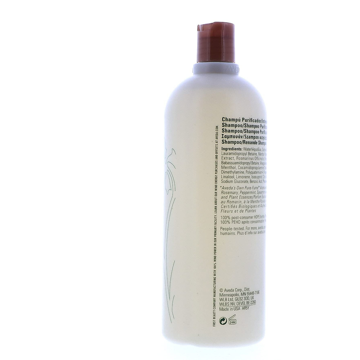 Aveda Shampoo Bottles, rosemary mint 33.8 Fl Oz
