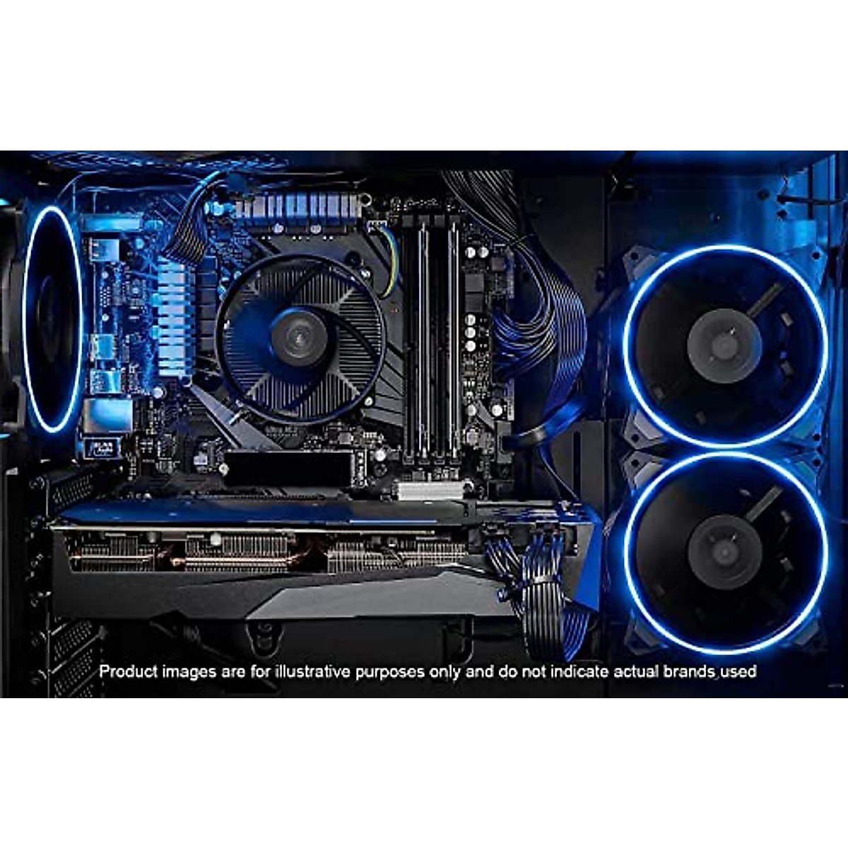 Skytech Gaming Azure Gaming PC Desktop – Intel Core i3 10105F 3.7 GHz, NVIDIA GTX 1650, 500GB NVME SSD, 16GB DDR4 RAM 3200, 650W Gold PSU, 11AC Wi-Fi, Windows 11 Home 64-bit