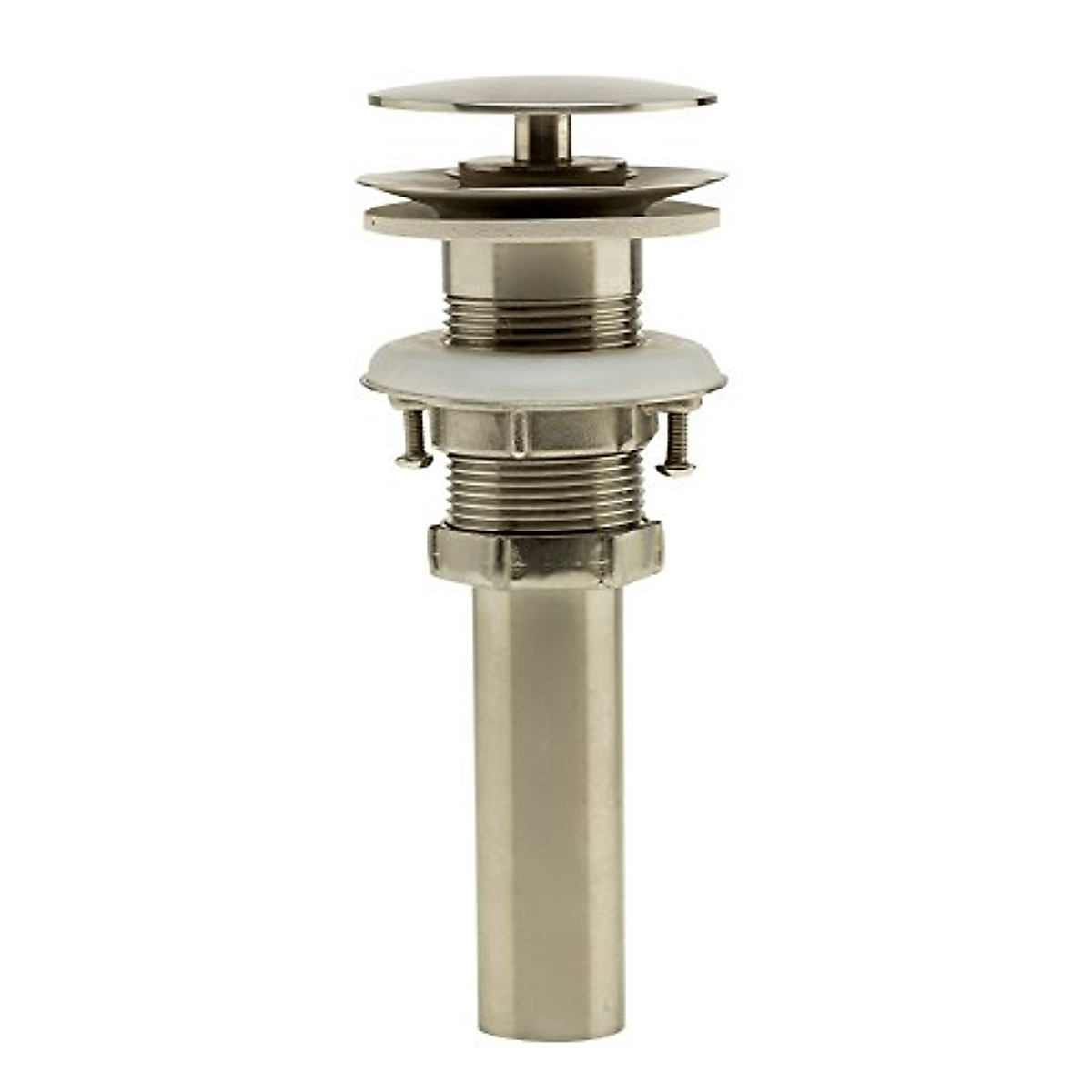 ALFI brand AB5009-BSS Popup Drain for Sink without Overflow, Brushed Stainless Steel