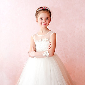 Haull 16 Pieces Girls Colorful Crystal Rhinestone Tiara Headband Princess Crown for Birthday Parties, Hair Styling, School Activities, Festival Celebrations