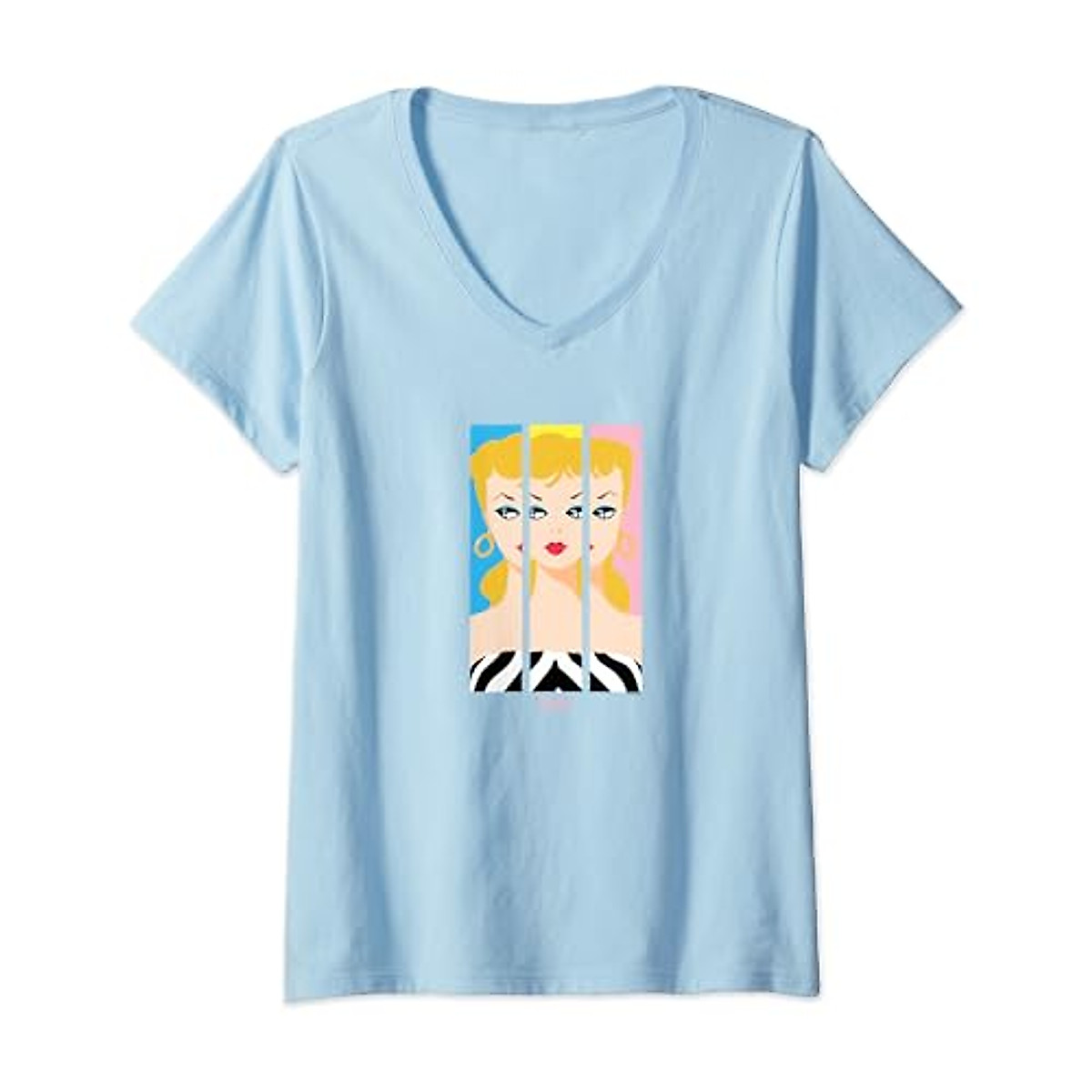 Barbie Vintage Panels V-Neck T-Shirt