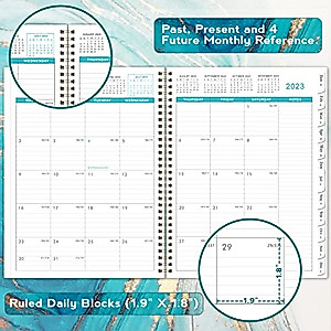 2023-2024 Monthly Planner/Calendar - Jul. 2023 - Dec. 2024, 18 Months Planner with Tabs & Note Pages, 9" x 11", Twin-Wire Binding and Two-Side Pocket, Perfect Organizer