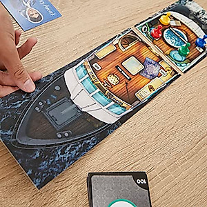 Clue Board Game Sabotage on The High Seas, Escape Room Game, Murder Mystery Games, Cooperative Family Board Game, 1-6 Players, 10+ (Amazon Exclusive)