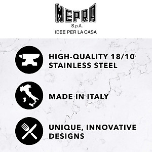 MEPRA 109122151 Linea Gold 151-Piece Durable 18/10 Stainless Steel European Style Flatware Cutlery Set for Fine Dining, Dishwasher Safe, Service for 12