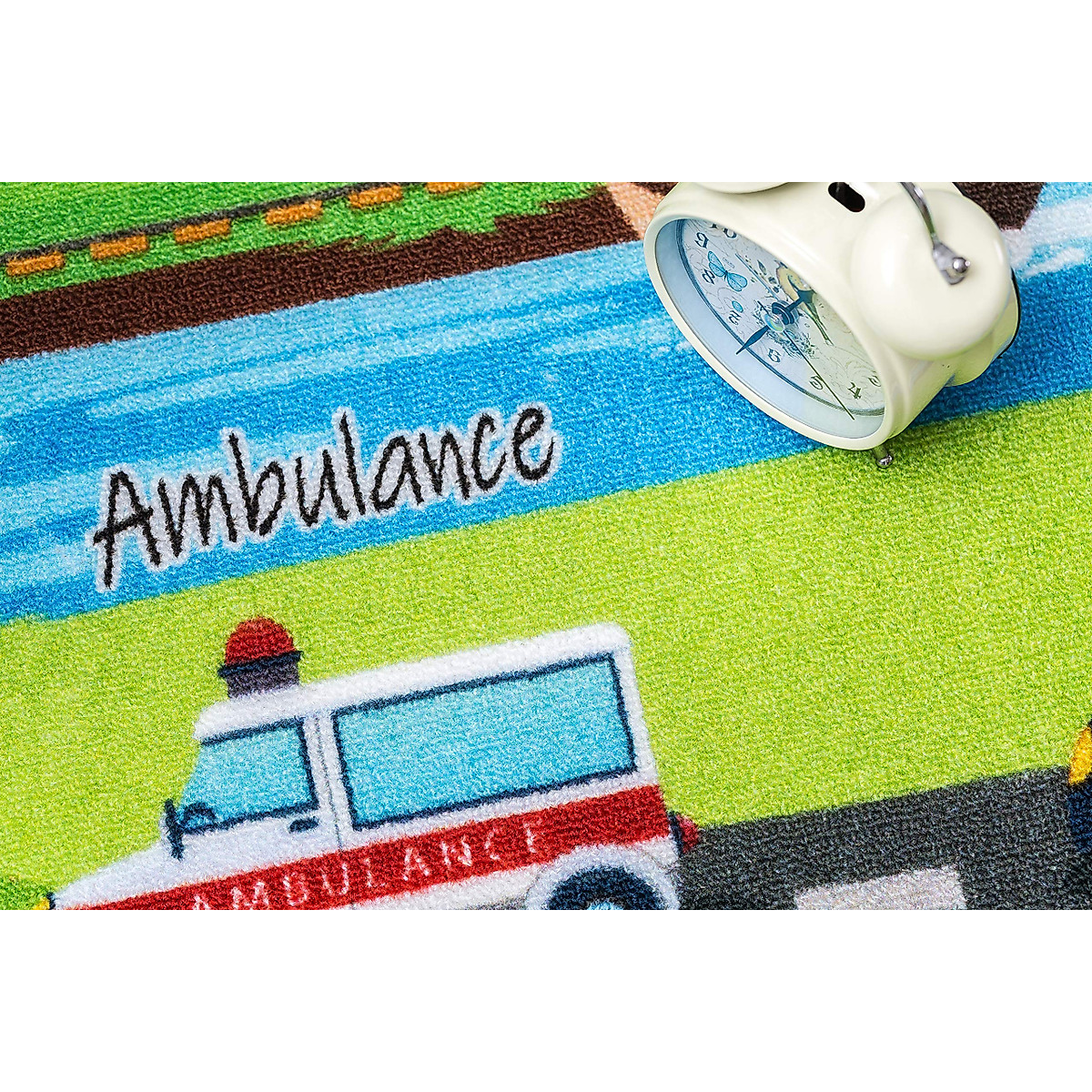 Furnish my Place 764 Transportation Rug | HD Modes of Transportation Children Educational | Classroom | Nursery Room Area Rug | Multicolor (3'3"x6'6")