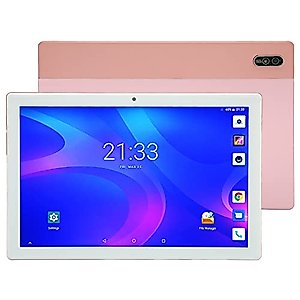 Tablet 10 Inch Android Tablets, 8GB 256GB Memory 8800mah Battery, MT6750 8 Cores Processor, Front 8MP, Rear 13MP Camera WiFi Tablet,10.1in IPS HD Touch Screen, Pink(EU Plug)