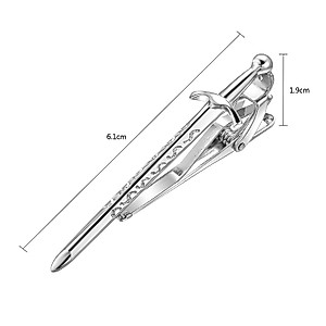 Yoursfs Scottish Sword Tie Clips For Men Tie Bar Accessories Jewelry Martial Arts Gifts