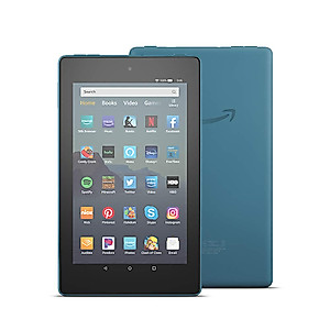 Fire 7 Tablet (7" display, 16 GB) - Twilight Blue + Kindle Unlimited (with auto-renewal)