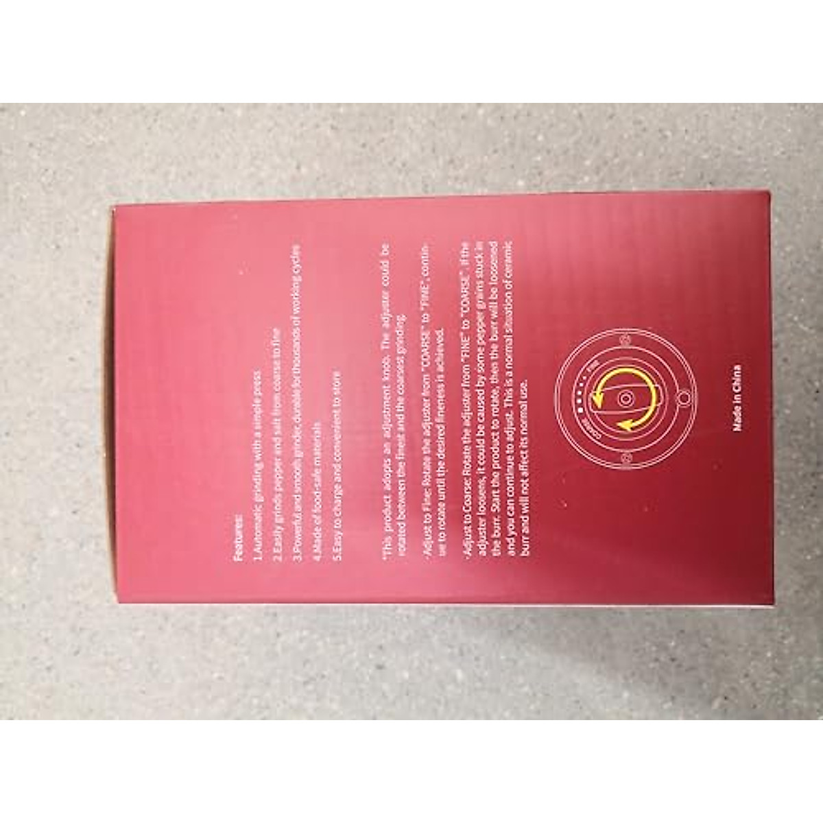 CIRCLE JOY Electric Salt and Pepper Grinder Set Automatic Salt and Pepper Grinder Set with Easy-to-Carry Charging Base and LED Light, Adjustable Coarseness, USB Rechargeable, Washable Container, Black