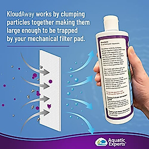 Aquatic Experts KloudAway Freshwater Aquarium Water Clarifier - Clears Cloudy Water, Water Clarifier for Fish Tank, Made in USA (1 Pack)
