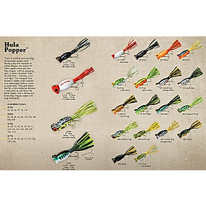 Arbogast Hula Popper Topwater Fishing Lure, Frog White Belly, G730 (1 1/4 in, 3/16 oz)