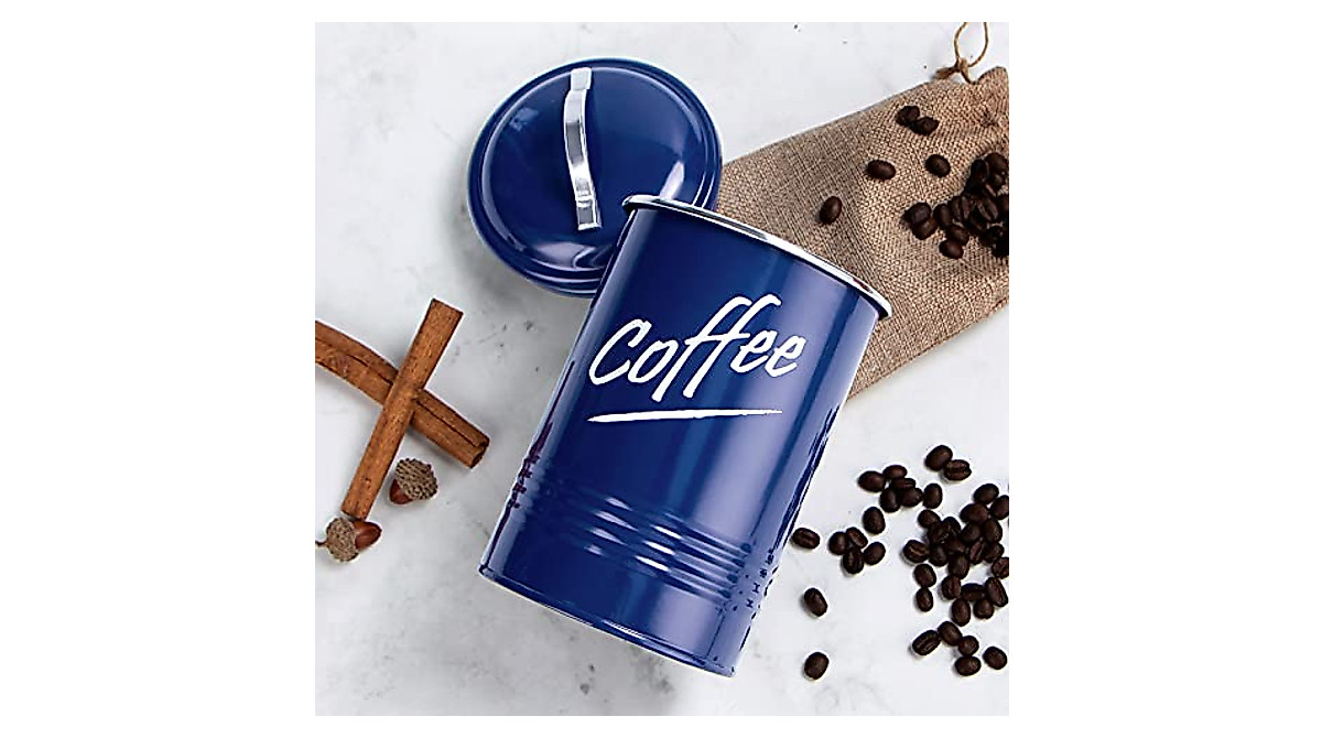 Hillbond Navy Blue Food Storage Canisters Set of 4 – Airtight & Stylish