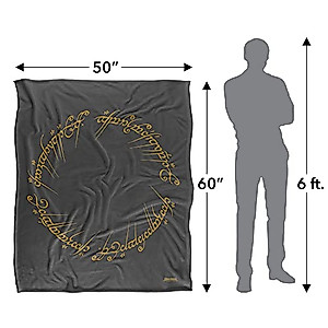 The Lord of The Rings Blanket, 50"x60" One Ring Silky Touch Super Soft Throw Blanket