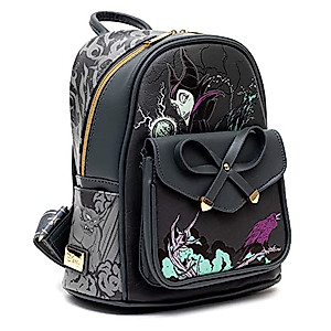 KBNL Villains - Maleficent 11inch Vegan Leather Mini Backpack - A21728,Multicoloured,Medium