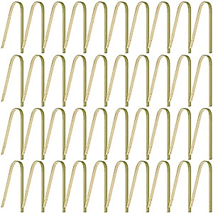 40 Pieces Mini Bamboo Disposable Tongs 4 Inch Bamboo Toast Tongs Disposable Mini Tongs Wooden Cooking Tongs for Cooking Toast Bread Pickles Tea Supplies