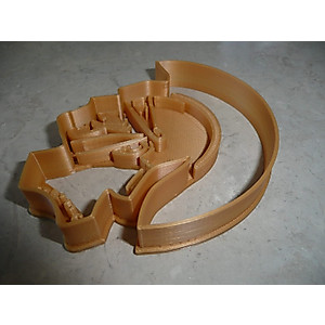 TROJAN HELMET TRADITIONAL STYLE DETAILED COOKIE CUTTER MADE IN USA PR4649 Gold