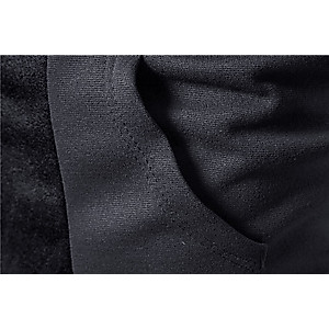 Maiyifu-GJ Men Casual Drawstring Slim Fit Hoodies Novelty Patchwork Pullover Hoodie Lightweight Athletic Hooded Sweatshirts (Grey,3X-Large)