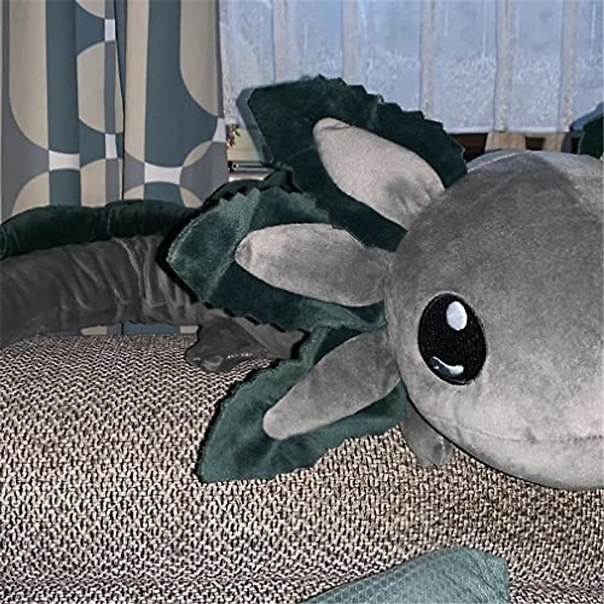 4Pound Axolotl Weigted Plush -Realistic, 26Inch Cute Grey AxOLOTL Plushie Large Weighted Stuffed Anmal Toy Christmas Birthday Gifts For Kids