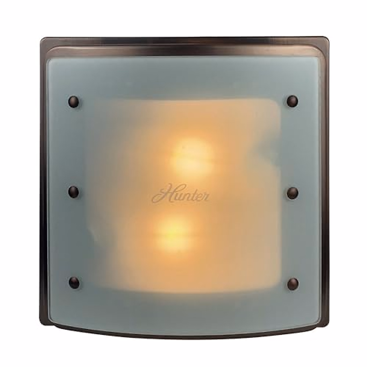 Hunter Ellipse 100 CFM Ceiling Exhaust Bath Fan with Light and Night Light - Imperial Bronze