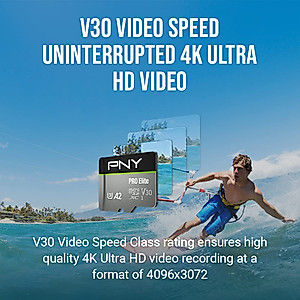 PNY 1TB PRO Elite microSDXC Memory Card - 100MB/s, UHS-I, 4K UHD, Full HD, A2, micro SD