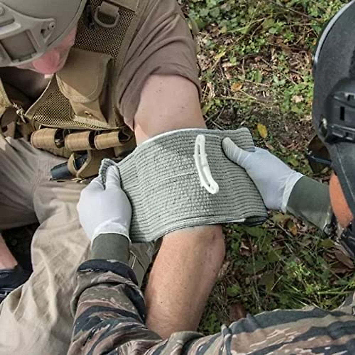 First Aid Compression Kit, Outdoor 4 Inch Breathable Israel Bandage Linen Color