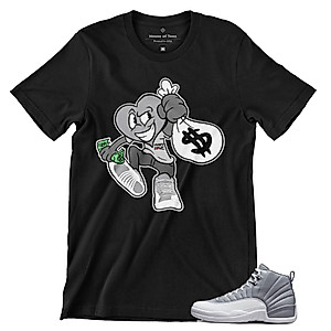 Shirt to Match Jordan 12 Stealth Men's Money Love Cash T Shirt, Jordan 12s Shirt to Match Stealth Tshirt White