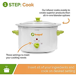 Baqed Butter Infuser Kit - Herbal Oil Extractor and Magic Butter Machine - Complete Decarboxylator, Herb Kit, and Tincture Maker. Herb Butter Oil Infuser Machine, and Botanical Extractor