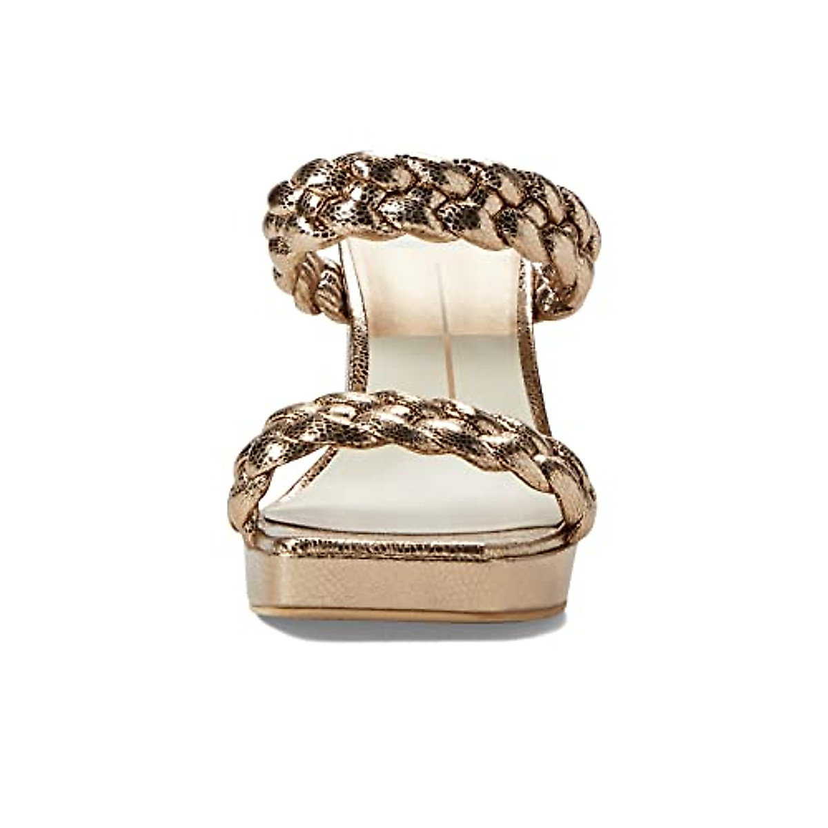 Dolce Vita Women's Ashby Heeled Sandal, Dark Gold Crackled Stella, 8.5