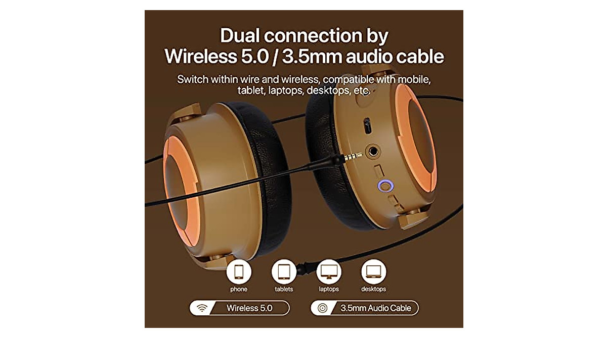 YOWU Cat Ear Headphones Rave: Mariana BO | Hi-Fi Gaming