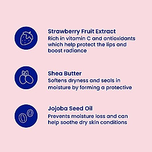 FaceTory Berry Jam Lip Sleeping Mask with Strawberry Fruit Extract and Shea Butter - for Softer Lips, for Dry, Cracked, and Chapped Lips, Moisturizing, Protecting, Nourishing - 10g