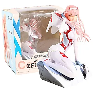 Zero Two Darling in The FRANXX Code 002 PVC Anime Statue Model (Color: White) in Display Box