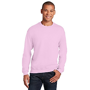 Joe's USA Adult Classic Crewneck Sweatshirt-M-Pale Pink