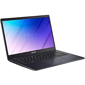 2021 Newest ASUS E410 14" Thin and Light Laptop Computer, Intel Celeron N4020 (up to 2.8GHz), 4GB DDR4 RAM, 128GB eMMC, 1-Year Office 365, WiFi, Bluetooth, HDMI, Webcam, Blue, Windows 10 S+AllyFlex MP