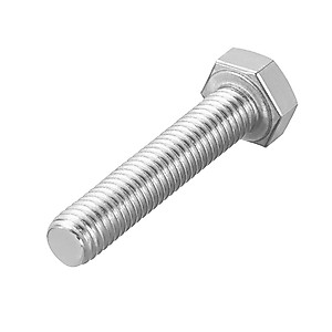 uxcell M8 Thread 40mm Length Hex Bolts 304 Stainless Steel Hexagon Screw Bolt 10pcs