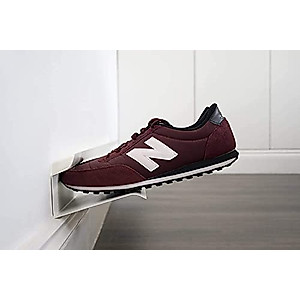 j-me Horizontal Shoe Rack – Wall Mounted Shoe Rack Organizer Keeps Shoes, Boots, Sneakers & Heels Off The Floor. A Modern Shoe Organizer For Your Entryway or Closet. (White - 28 inches)