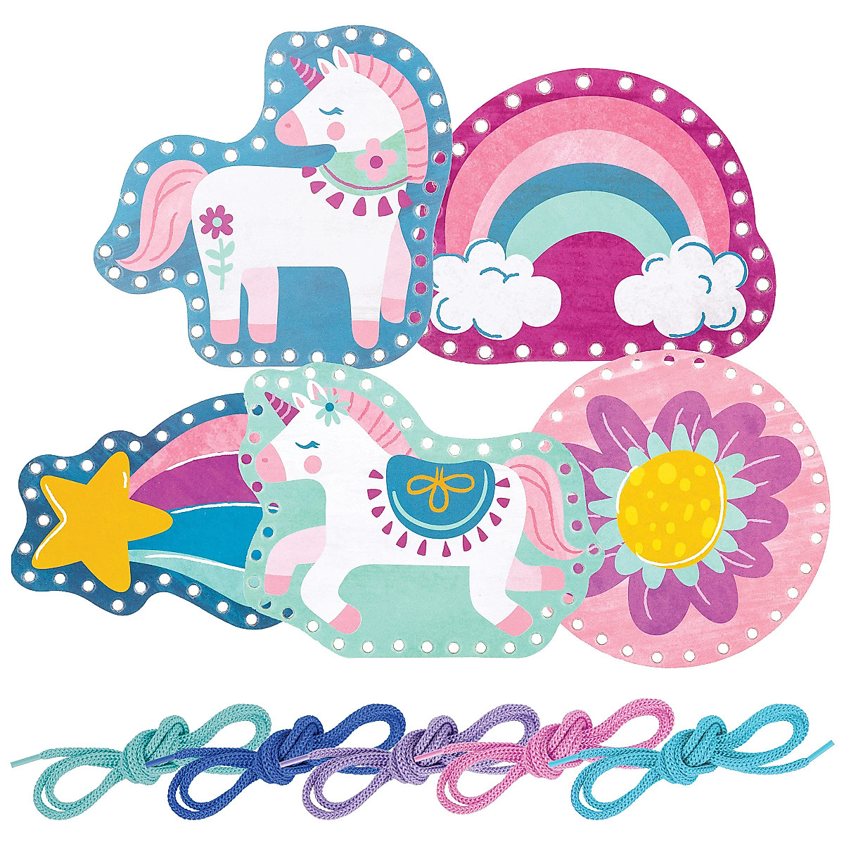 Stephen Joseph Lacing Cards, Unicorn