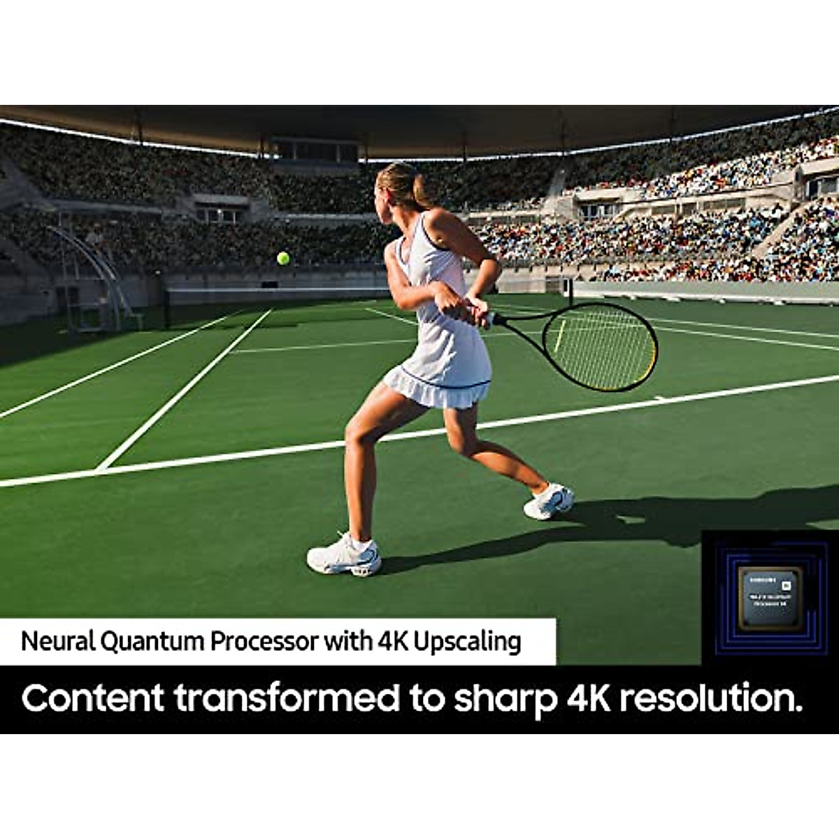 SAMSUNG QN55S90CAFXZA 55 Inch 4K OLED Smart TV with AI Upscaling with a BAR-300 5.0ch Soundbar with MultiBeam Sound and Dolby Atmos (2023)(USED)