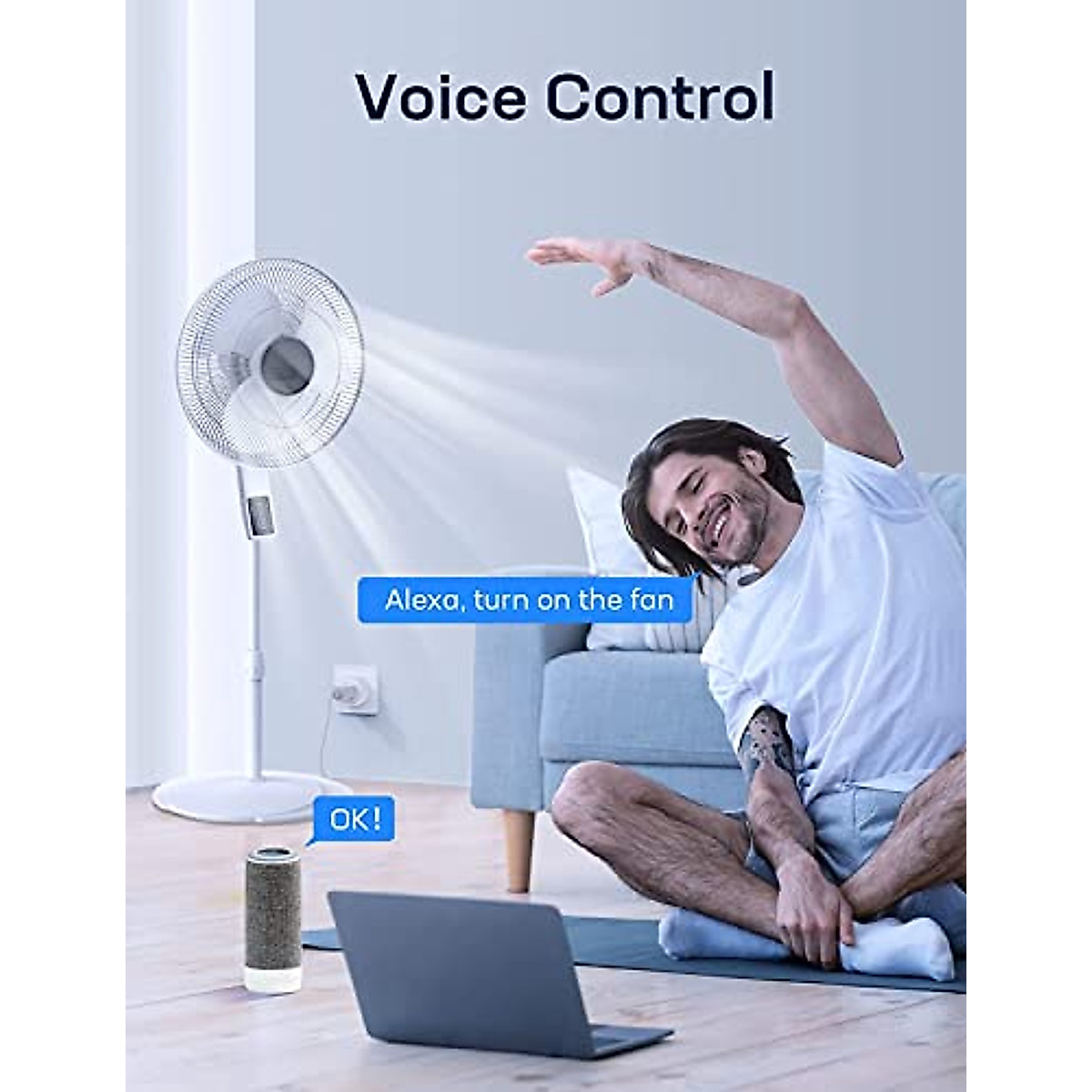 Smart Plug, Alexa Plug 2 Packs, Smart Plugs That Work with Alexa and Google Home, Smart Life WiFi Plug with Remote&Voice Control, Timer Plug(2.4GHz Only)