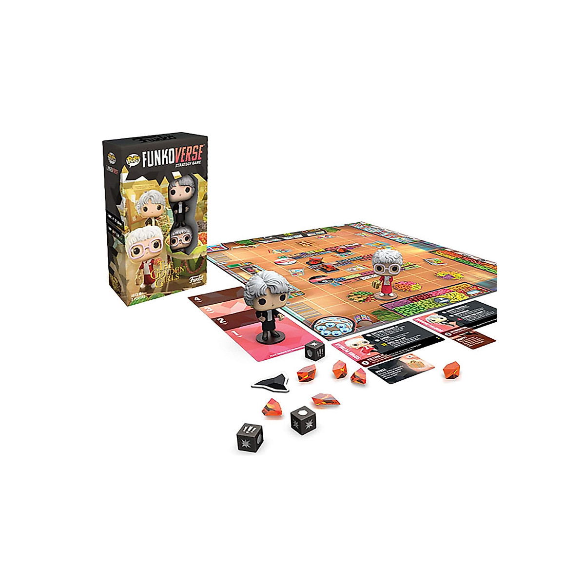 Funko Games Funko POP! Funkoverse 101-Expandalone - (English) Golden Girls Board Game - Light Strategy Board Game for Children & Adults (Ages 10+) - 2-4 Players - Collectible Vinyl Figure - Gift Idea