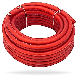 InstallGear 8 Gauge Wire (25ft) Copper Clad Aluminum CAA - Primary Automotive Wire, Car Amplifier Power & Ground Cable, Battery Cable, Car Audio Speaker Stereo, RV Trailer Wiring Welding Cable 8ga