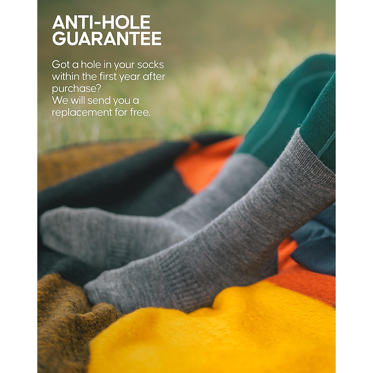 DANISH ENDURANCE Merino Wool Hiking Liner Socks, Thermal, Anti-Blister for Men and Women 2- Pack, Black, Medium