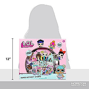 L.O.L. Surprise Super Activity Set Studio by Horizon Group USA, Sketch & Create with Stickers & Gemstones, Multicolor