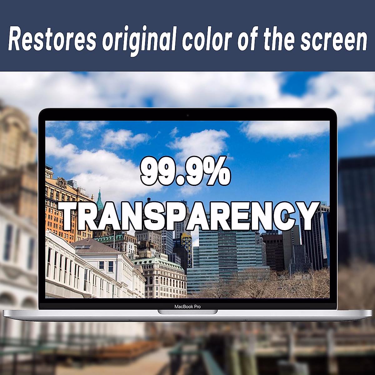 UUONDO Tempered Glass Screen Protector for MacBook Pro 13 M2 M1 (2022-2016)/MacBook Air 13 M1 (2021-2018 A2337 A2179 A1932) /MacBook Pro 13 A2289 A2251 A2159 A1706 A1708