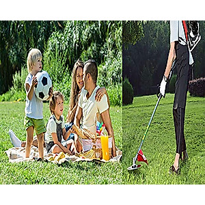 Trimmer Shoulder Strap Harness, Weed Eater Strap Harness + Weed Eater Strap Clamp, Comfort Strap Double Shoulder Garden, for Fits Trimmer Harness Shoulder Strap Garden Lawn Cutter Accessories