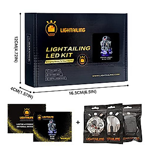 LIGHTAILING Light Set for R2-D2 75308 Collectible Building Toy Building Blocks Model - Led Light kit Compatible with Lego 75308 - Not Include The Model
