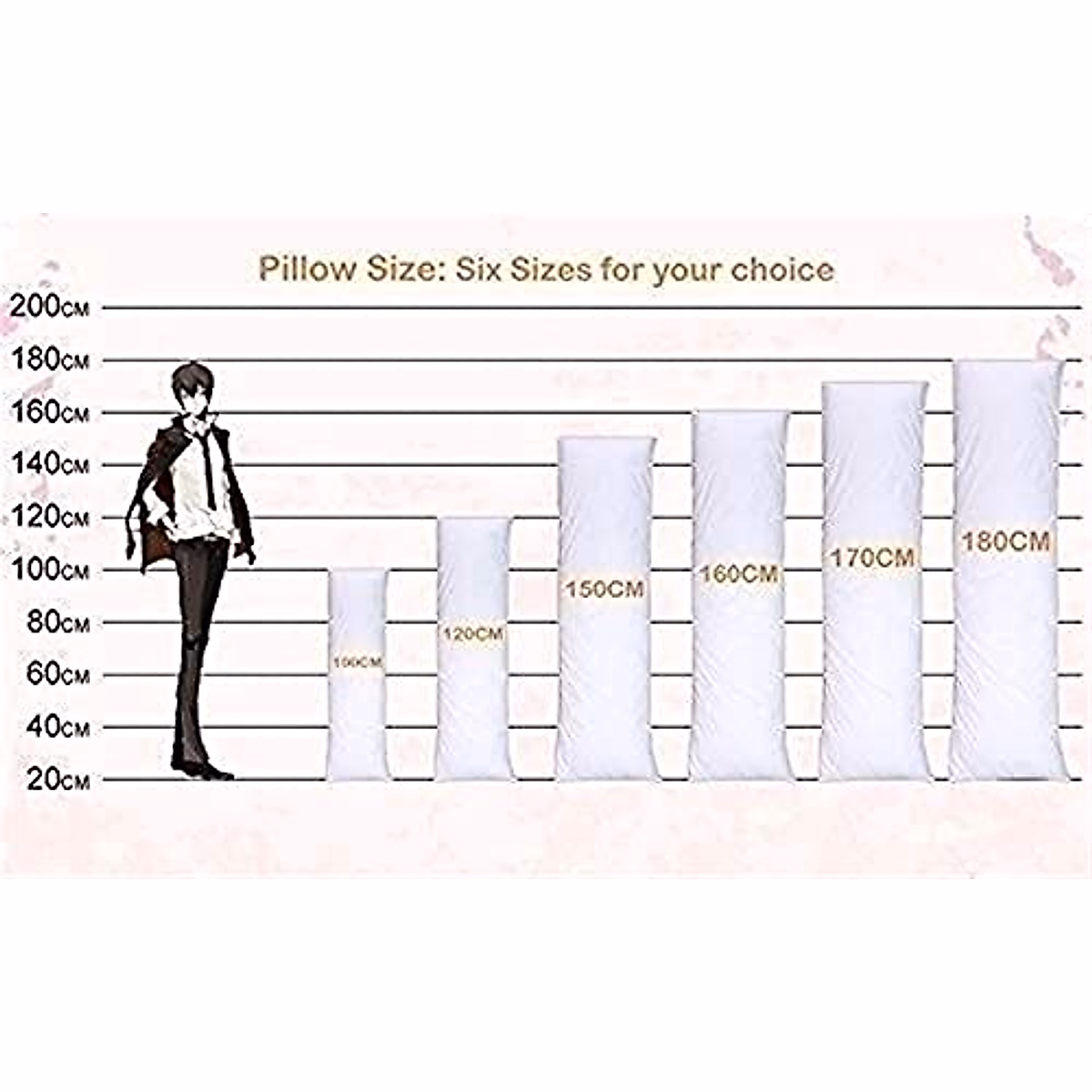 Looxx Maou Gakuin No Futekigousha：Misha Necron 21110 Anime Pillow Cover/Body Pillowcase, Double-Sided Pattern Peach Skin/2wt Throw Pillow Case, Anime Fans' Favorite Cushion Cover