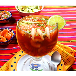 Amehla Schooner Beer Glasses Set - 21-ounce Large Margarita Glass, Big Goblet Style Beer Glass for Coronarita, Fish Bowl Glasses for Drinks or Shrimp Cocktail - Set of 4