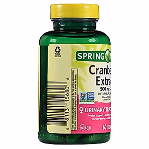 Spring Valley Cranberry Extract, 60 count, 500 mg per Capsule