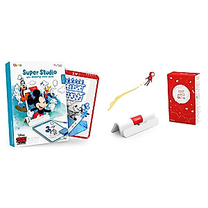 Osmo - Super Studio Disney Mickey Mouse & Friends - Ages 5-11 - Learn to Draw Includes iPad Base